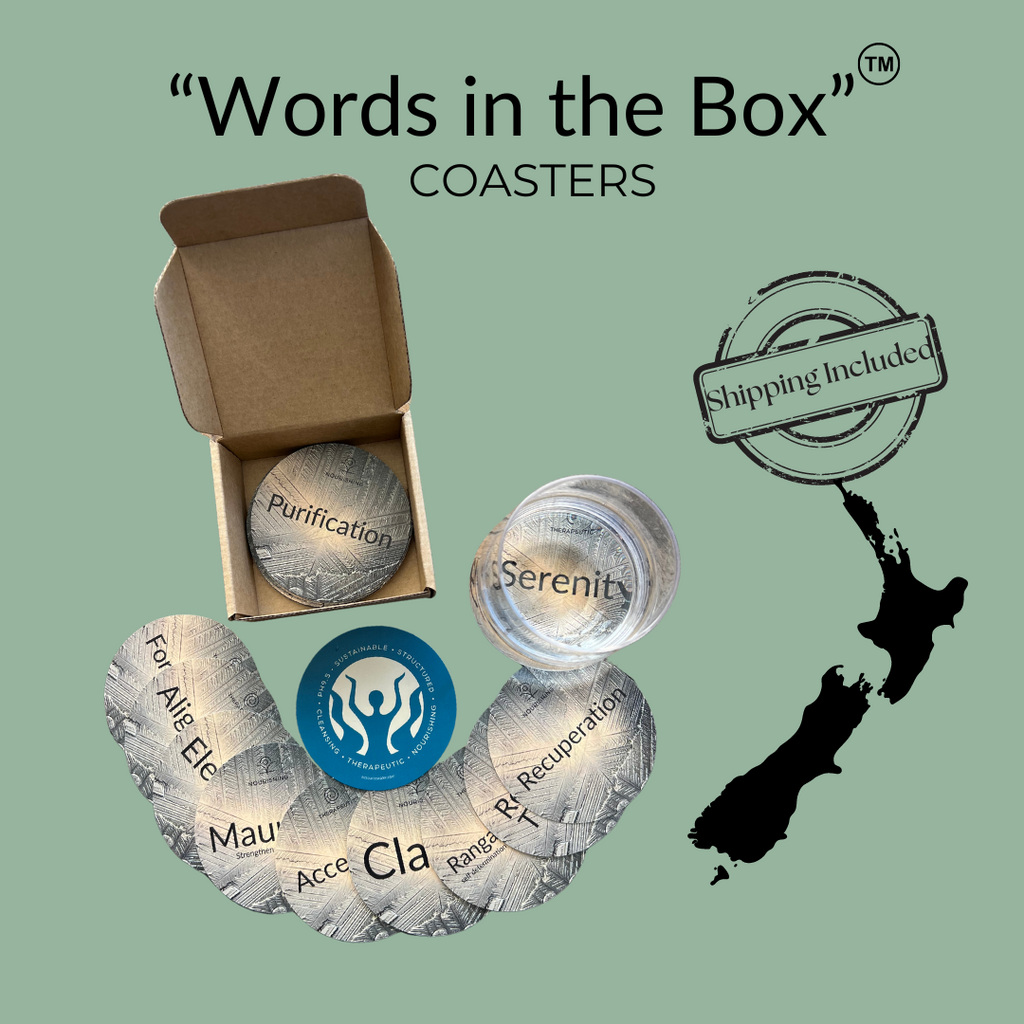 Words in the Box : Coasters | NZ Shipping Included – Source Water